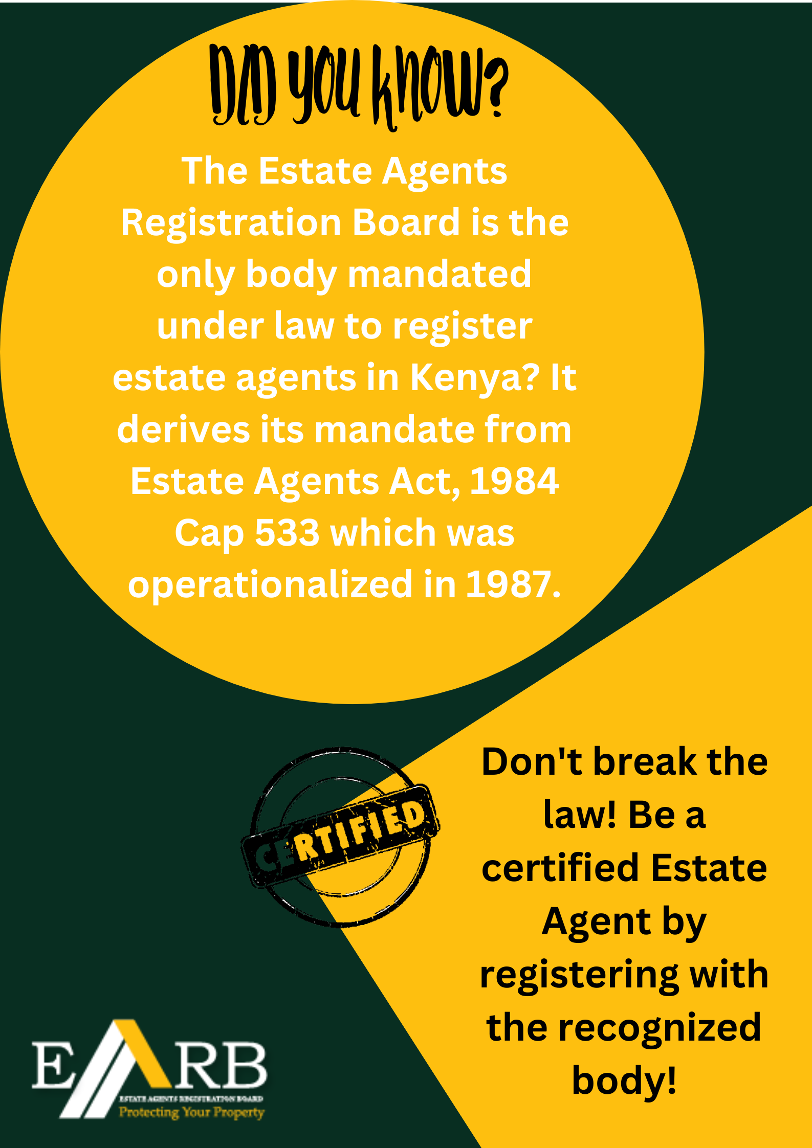 EARB – Estate Agents Registration Board